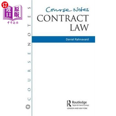 海外直订Course Notes: Contract Law 课程笔记:合同法