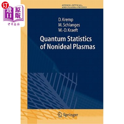 海外直订Quantum Statistics of Nonideal Plasmas 非理想等离子体的量子统计