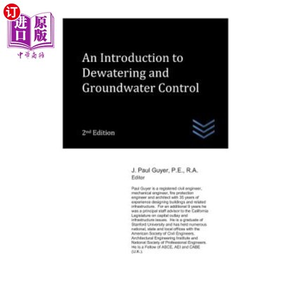 海外直订An Introduction to Design of Dewatering and Groundwater Control