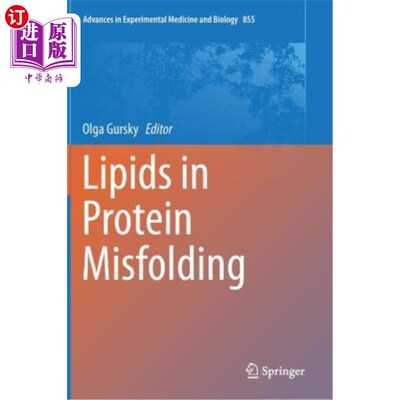 海外直订Lipids in Protein Misfolding 蛋白质中的脂质错误折叠