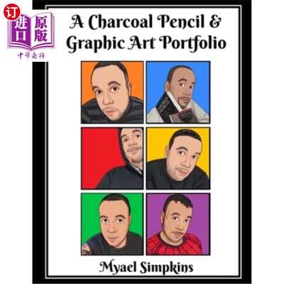 海外直订A Charcoal Pencil and Graphic Art Portfolio 炭笔和图形艺术作品集