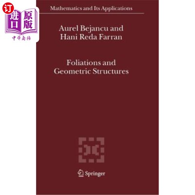 海外直订Foliations and Geometric Structures 叶理和几何结构