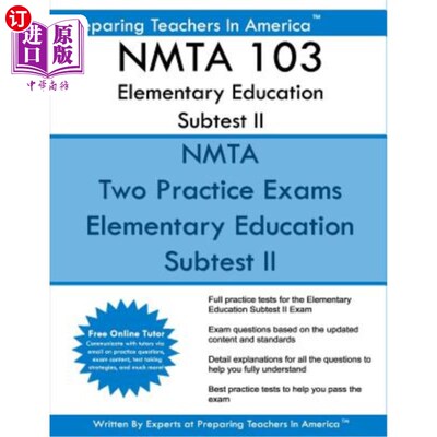 海外直订Nmta 103 Elementary Education Subtest II: Nmta 103 Subtest II Mathematics, Scien Nmta 103初等