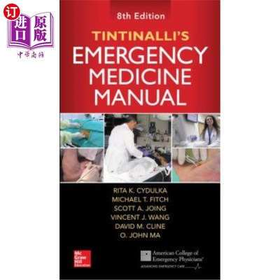 海外直订医药图书Tintinalli's Emergency Medicine Manual, Eighth Edition Tintinalli急救医学手册，第八版