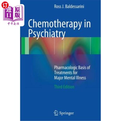 海外直订医药图书Chemotherapy in Psychiatry: Pharmacologic Basis of Treatments for Major Mental I 精神病学化疗:重大