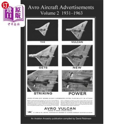 海外直订Avro Aircraft Advertisements Volume 2 1931-1963 阿夫罗飞机广告卷2 1931-1963