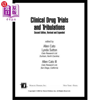 海外直订医药图书Clinical Drug Trials and Tribulations, Revised and Expanded 修订和扩大临床药物试验和苦难