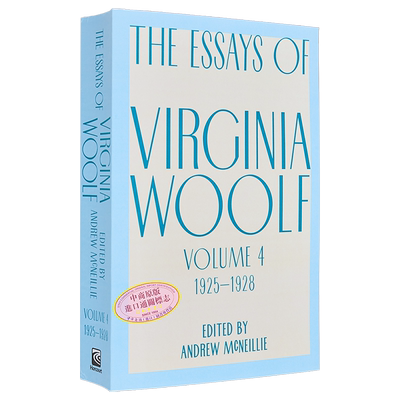 伍尔夫文集 第4卷 1925-1928年 Virginia Woolf 英文原版 Essays of Virginia Woolf Vol 4【中商原版】