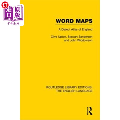 海外直订Word Maps: A Dialect Atlas of English 单词地图:英语方言地图集