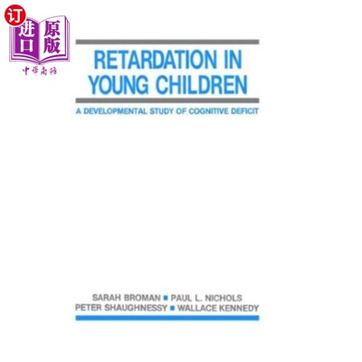 海外直订Retardation in Young Children 幼儿发育迟缓