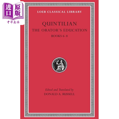 预售 雄辩术原理 卷3 6-8 拉丁语-英文双语版 The Orators Education Volume III Books 6-8 Quintilian【中商原版】