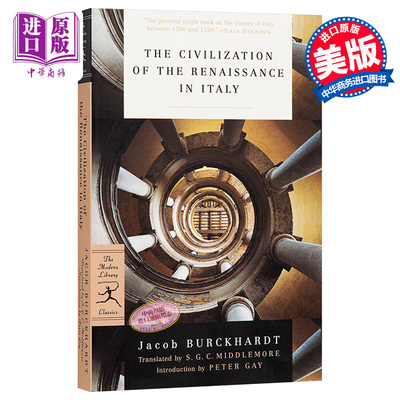 预售 意大利文艺复兴时期的文化 Mod Lib Civilization Of The Renaissance In Italy 英文原版 Jacob Burckhardt【中商原版】