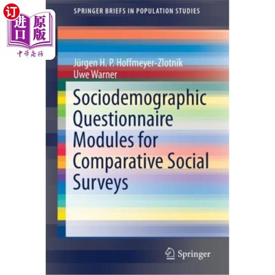 海外直订Sociodemographic Questionnaire Modules for Comparative Social Surveys 用于比较社会调查的社会人口问卷模块