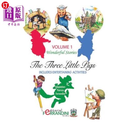 海外直订Universal Stories: The three little pigs 环球故事:三只小猪
