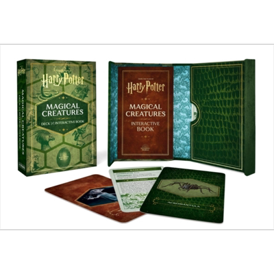 哈利波特魔法生物套牌和互动书 Harry Potter Magical Creatures Deck Book 英文原版 Donald Lemke【中商原版】