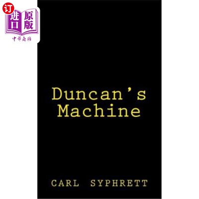 海外直订Duncan's Machine 邓肯的机器