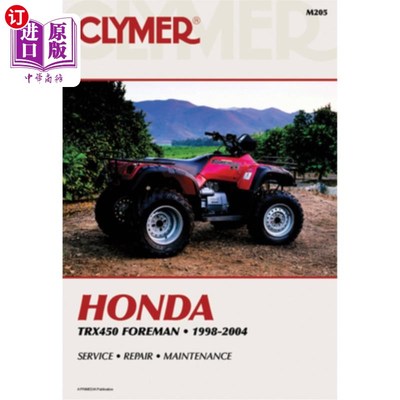 海外直订Honda Trx450 Foreman 1998-2004 本田Trx450工头1998-2004