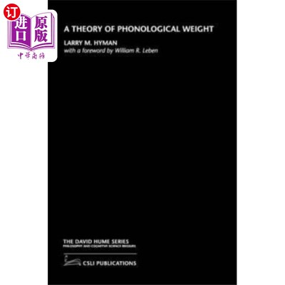 海外直订Theory of Phonological Weight 语音重音理论