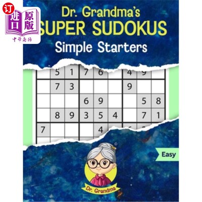 海外直订Dr. Grandma's Super Sudokus: Simple Starters Large Print 奶奶医生的超级数独：简单入门