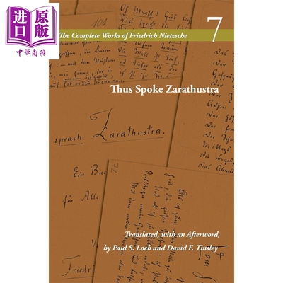 预售 尼采全集7 查拉图斯特拉如是说 Thus Spoke Zarathustra Volume 7 英文原版 Friedrich Nietzsche【中商原版】