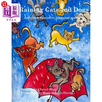海外直订Raining Cats and Dogs and Other Figurative Language Poems 《雨中猫狗》等比喻性语言诗