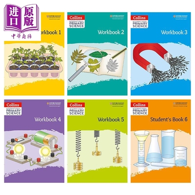 英文原版 柯林斯国际小学科学学生书练习册1-6 Collins International Primary Science Students Book Workbook【中商原版】