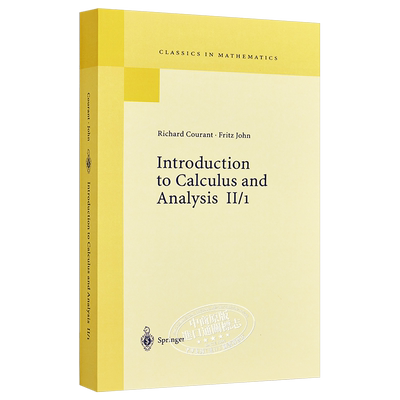 预售 微积分和数学分析引论 第二卷上 英文原版 Introduction to Calculus and Analysis II/1 Richard Courant【中商原版】