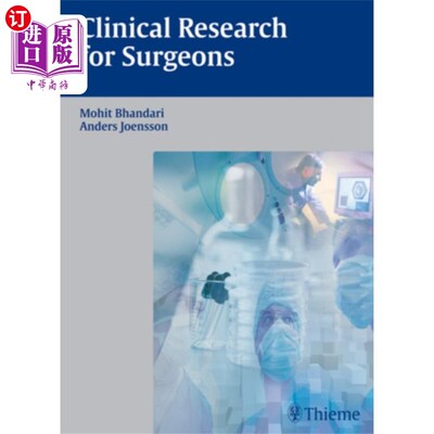 海外直订医药图书Clinical Research for Surgeons 外科医生的临床研究