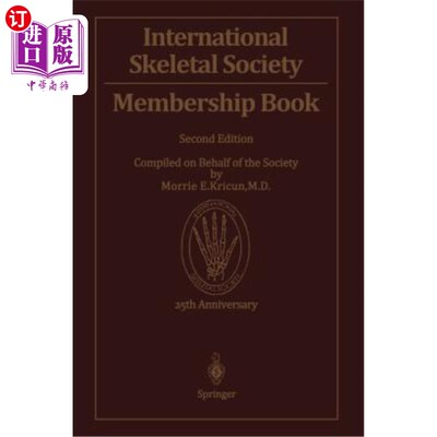 海外直订医药图书International Skeletal Society Membership Book 国际骨骼学会会员书