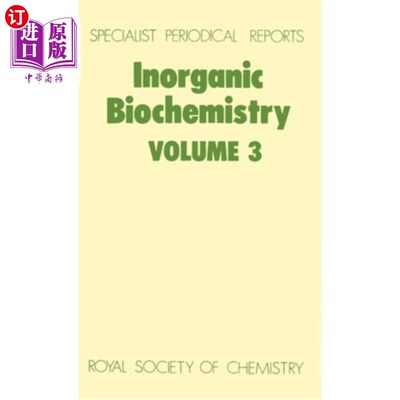 海外直订Inorganic Biochemistry: Volume 3 无机生物化学：第3卷