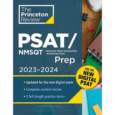 现货 普林斯顿复习SAT预备考试及全美优学生奖学金资格考试2023-24:2次练习测试+复习+在线工具Princeton PSAT/NMSQT【中商原版】