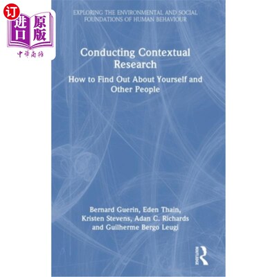海外直订Conducting Contextual Research: How to Find Out About Yourself and Other People 进行情境研究：如何了解自己