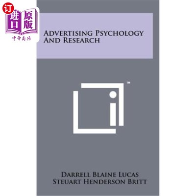 海外直订Advertising Psychology and Research 广告心理学与研究