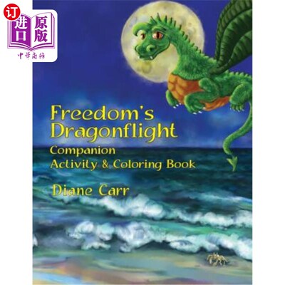 海外直订Freedom's Dragonflight Activity & Coloring Book 自由之龙的活动和着色书