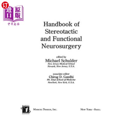 海外直订医药图书Handbook of Stereotactic and Functional Neurosurgery 立体定向与功能神经外科手册