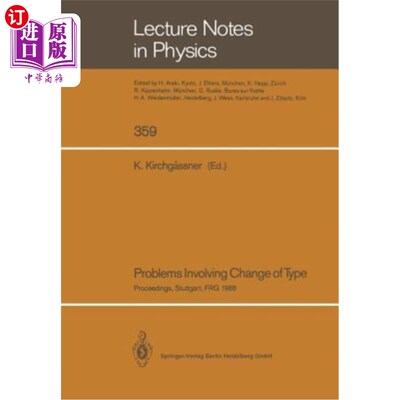 海外直订Problems Involving Change of Type: Proceedings of a Conference Held at the Unive 涉及改型的问题：1988年10
