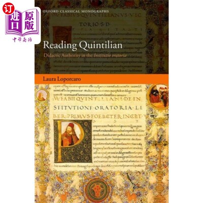 海外直订Reading Quintilian 阅读昆蒂利安