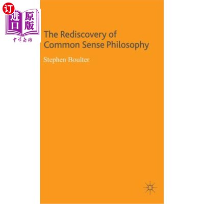 海外直订The Rediscovery of Common Sense Philosophy 常识哲学的再发现