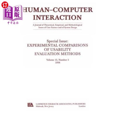 海外直订Experimental Comparisons of Usability Evaluation... 可用性评价方法的实验比较