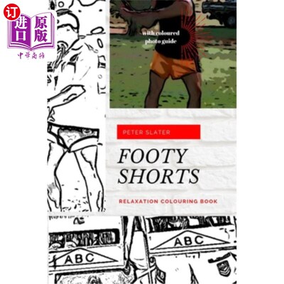 海外直订Footy Shorts - Relaxation Colouring in Book 休闲短裤-书里的色彩