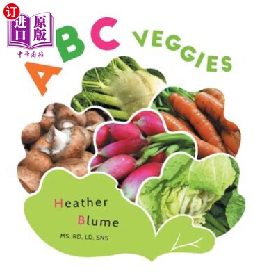 海外直订ABC Veggies: Learn the Alphabet with Various Vegetables! ABC蔬菜：学习各种蔬菜的字母表！