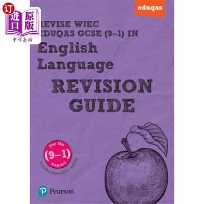 海外直订Pearson REVISE WJEC Eduqas GCSE in English Langu... 皮尔逊修订WJEC教育GCSE(9-1)英语语言修订指南