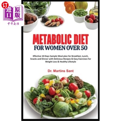 海外直订医药图书Metabolic Diet for Women Over 50: Effective 10 Days Sample Meal plan for Breakfa 50岁以上女性的代谢