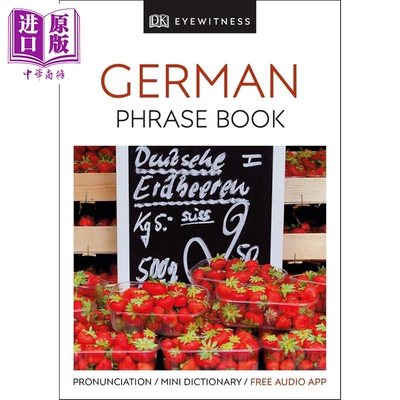 英文原版 DK目击者旅游常用语手册 德语 DK Eyewitness Travel Phrase Book German 英语德语德文语词汇短语词典【中商原版】
