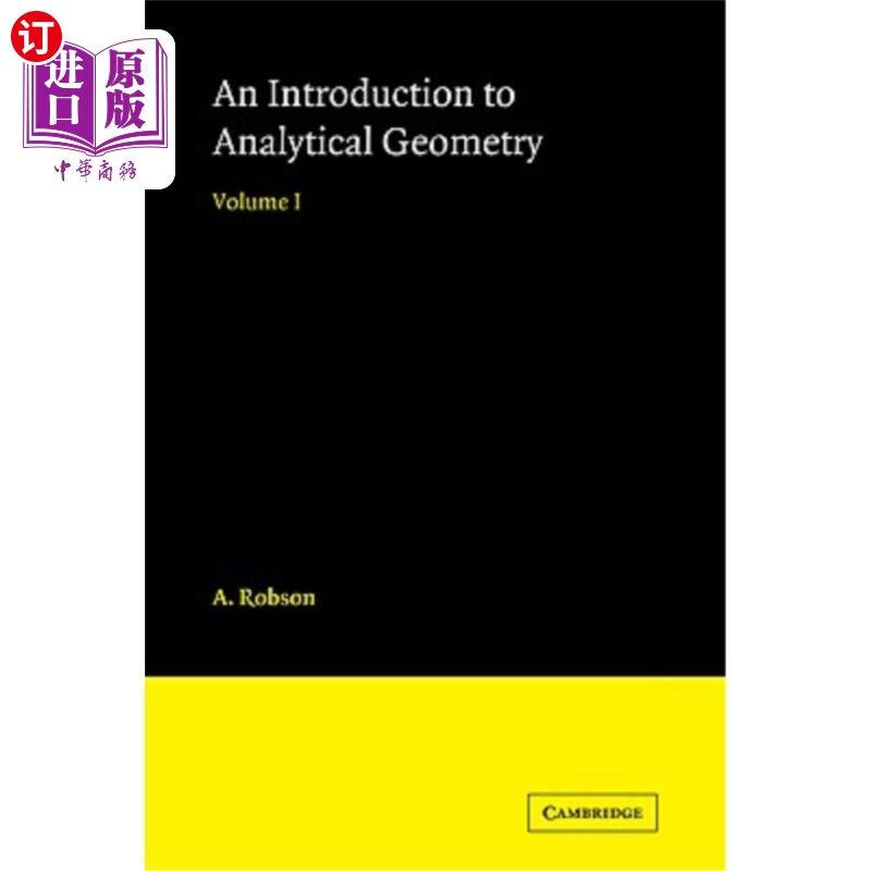 海外直订Introduction to Analytical Geometry 解析几何概论_虎窝淘