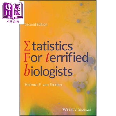 现货 惊恐生物学家统计 第2版 Statistics For Terrified Biologists 2nd Edition Helmut van Emden 英文原版【中商原版】wiley