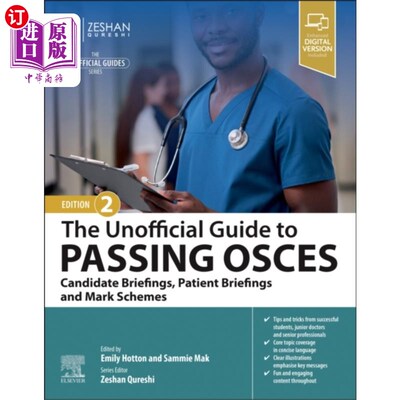 海外直订医药图书Unofficial Guide to Passing OSCEs: Candidate Bri... 通过oses的非官方指南:候选人简介，患者简介和标记