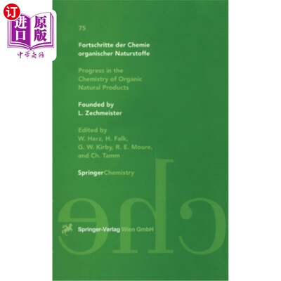 海外直订Fortschritte Der Chemie Organischer Naturstoffe / Progress in the Chemistry of O 有机天然产物化学研究进展