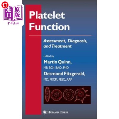 海外直订医药图书Platelet Function: Assessment, Diagnosis, and Treatment 血小板功能:评估、诊断和治疗