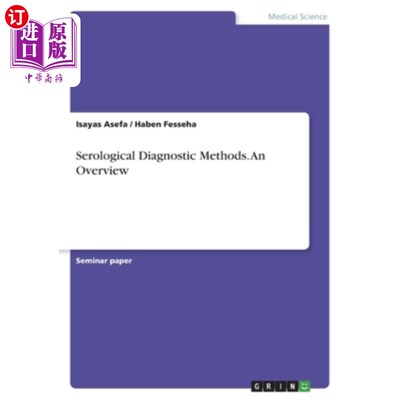 海外直订医药图书Serological Diagnostic Methods. An Overview 血清学诊断方法。概述